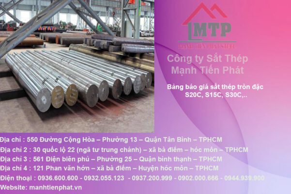 Bảng Báo Giá Sắt Thép Tròn đặc, đại Lý Chuyên Nhập Khẩu Thép Tròn Đặc S20C, S15C, S30C, S35C ...