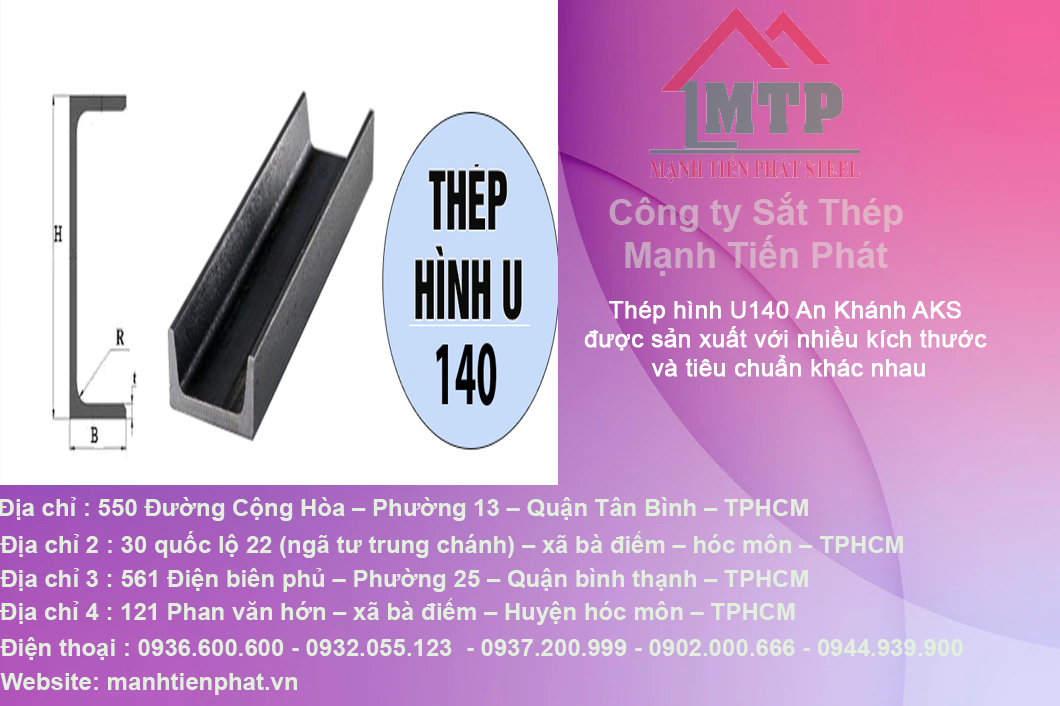 Bảng Báo Giá Thép Hình U140 An Khánh AKS Tại TPHCM ™ Năm 2025
